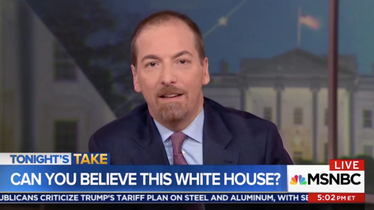 Chuck Todd Says Trump WH Set to Get Really Crazy Amid ‘Sleepy Eyed ...