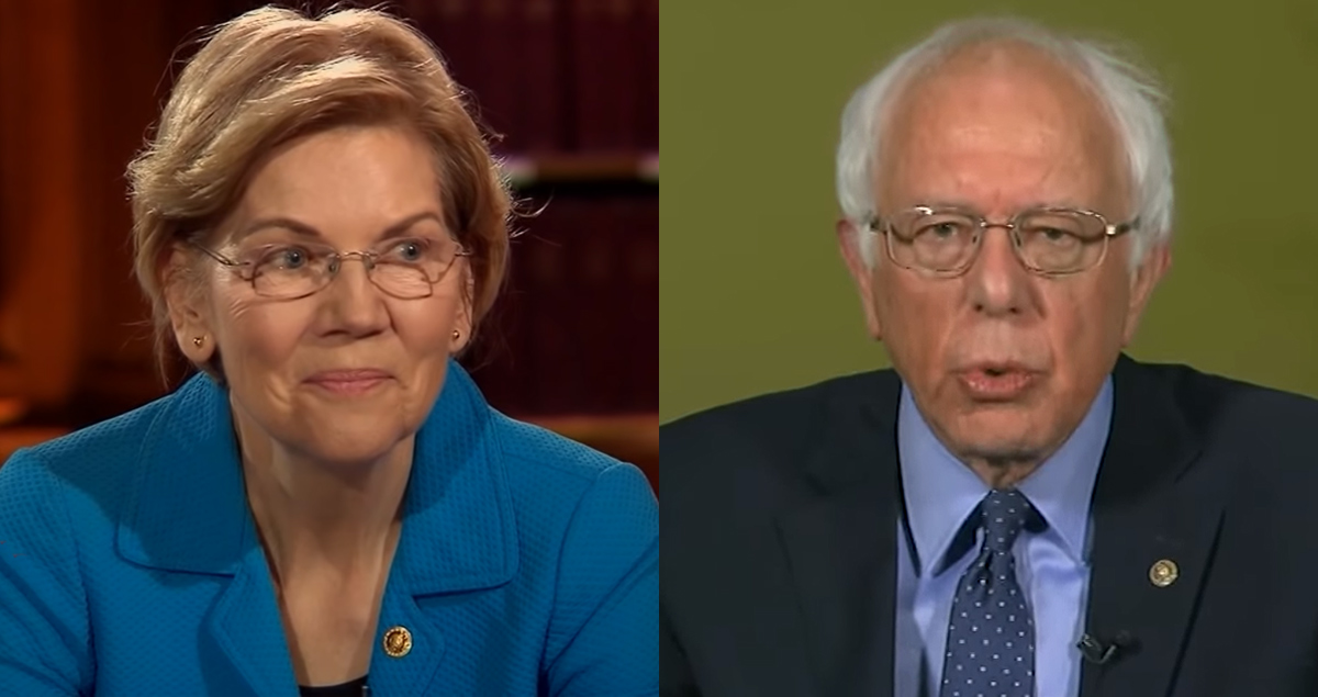 Elizabeth Warren Knocks Bernie Sanders Down a Peg in New National Poll