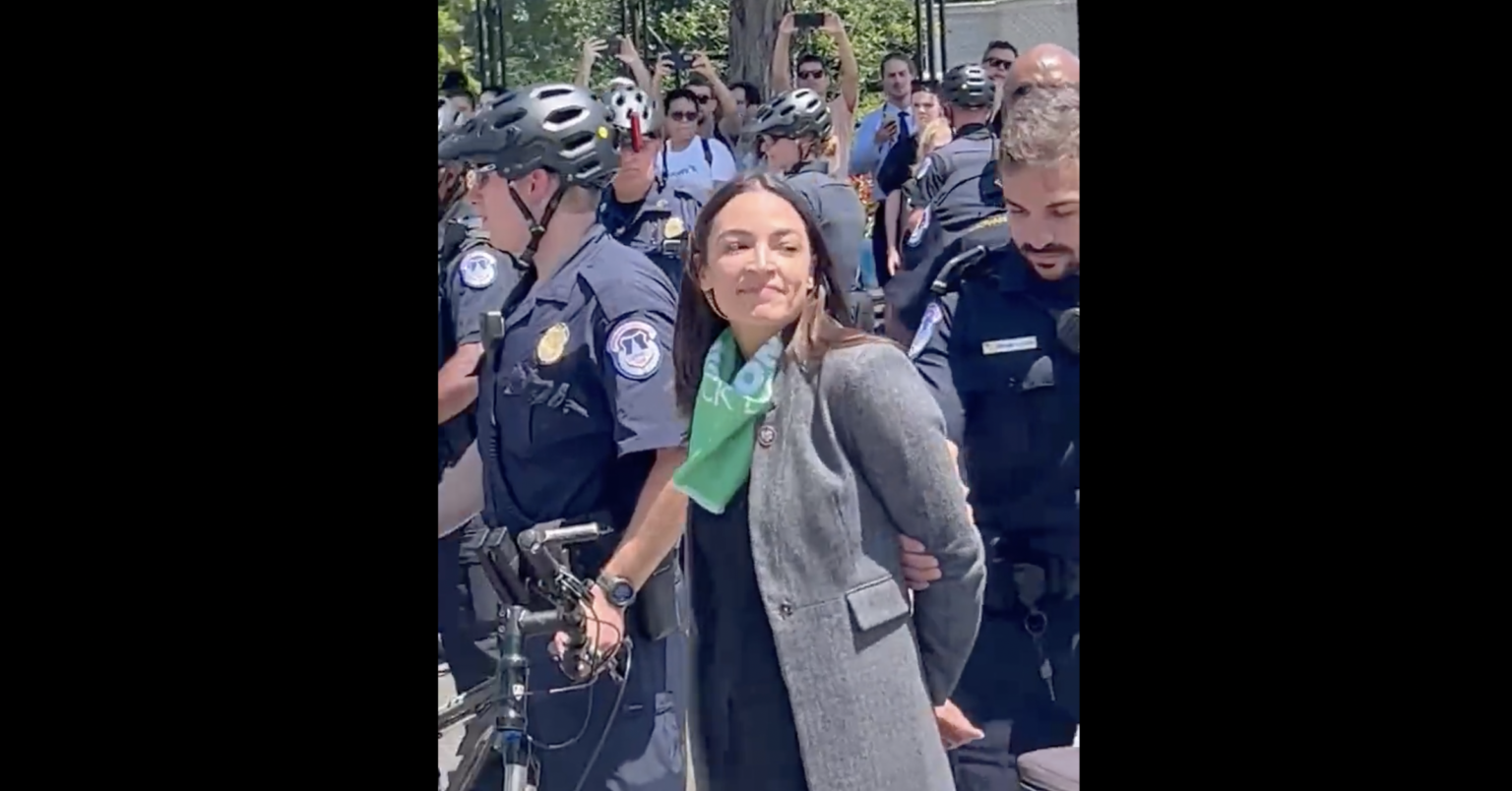 WATCH: AOC Escorted Away from Supreme Court By Police