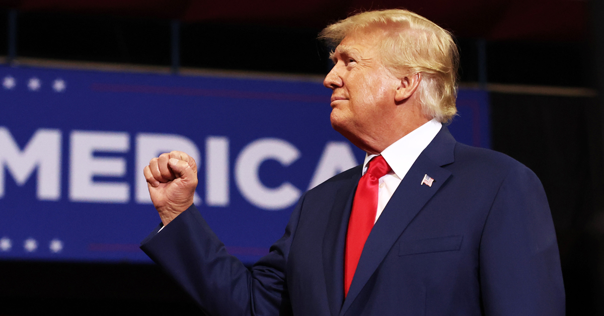 Trump Basically Endorses QAnon Conspiracy on Truth Social