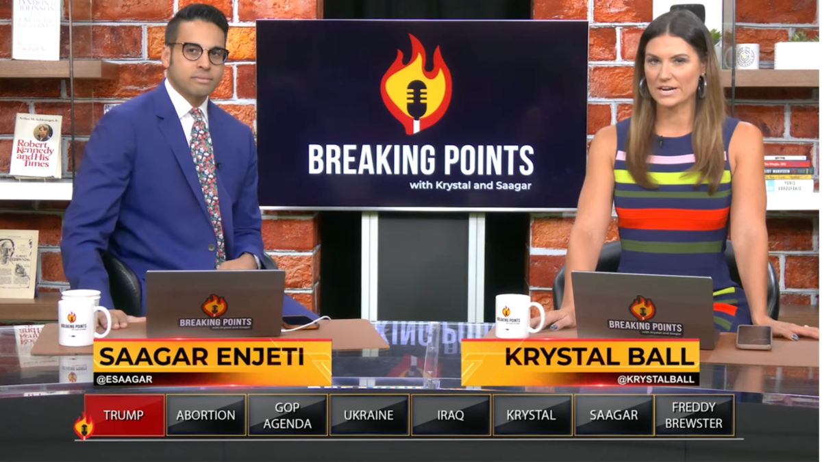 Hosts Ditch The Hills ‘Rising’ for 'Breaking Points' Podcast