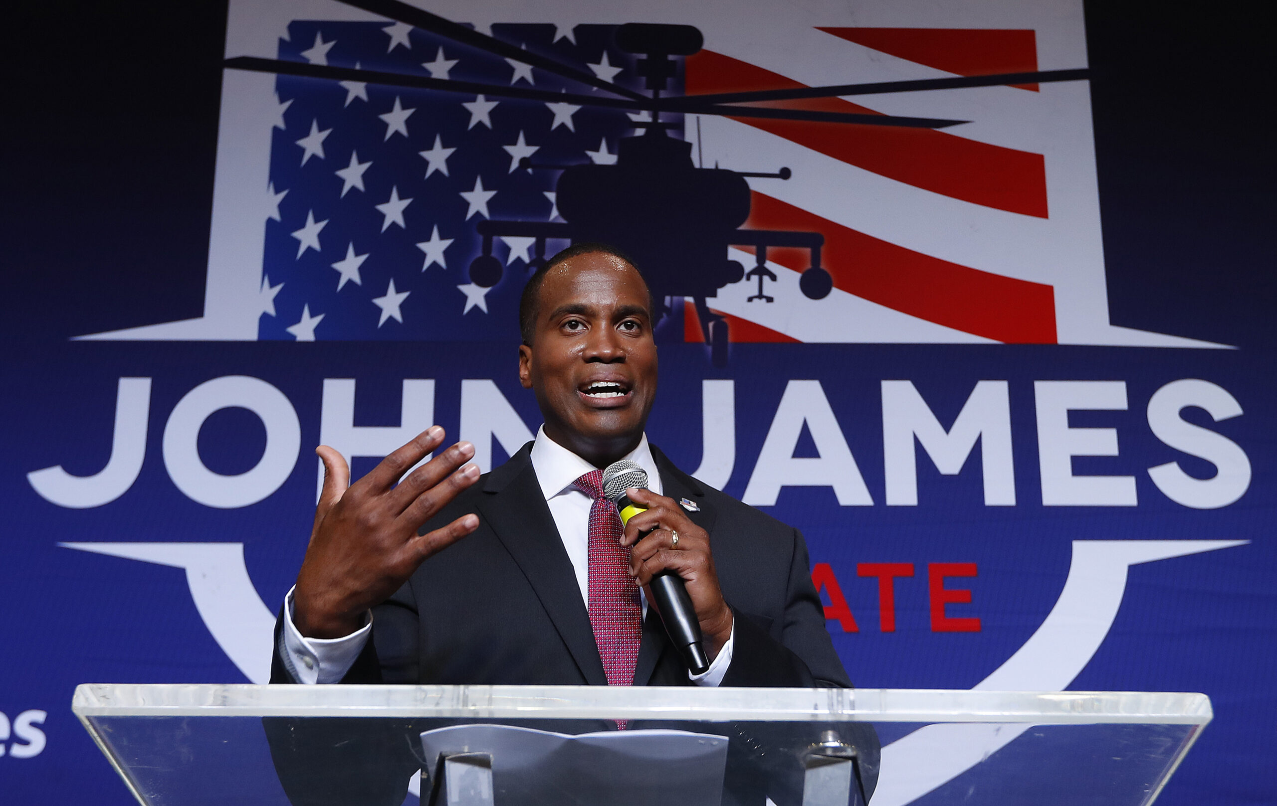 John James Slams DeSantis for Attacks on Black Republicans
