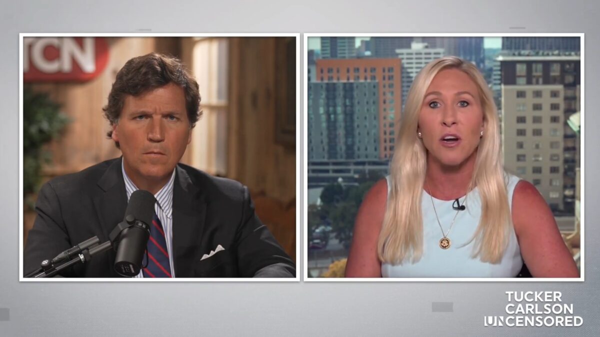 Marjorie Greene Suggests Mike Johnson Is Being Blackmailed