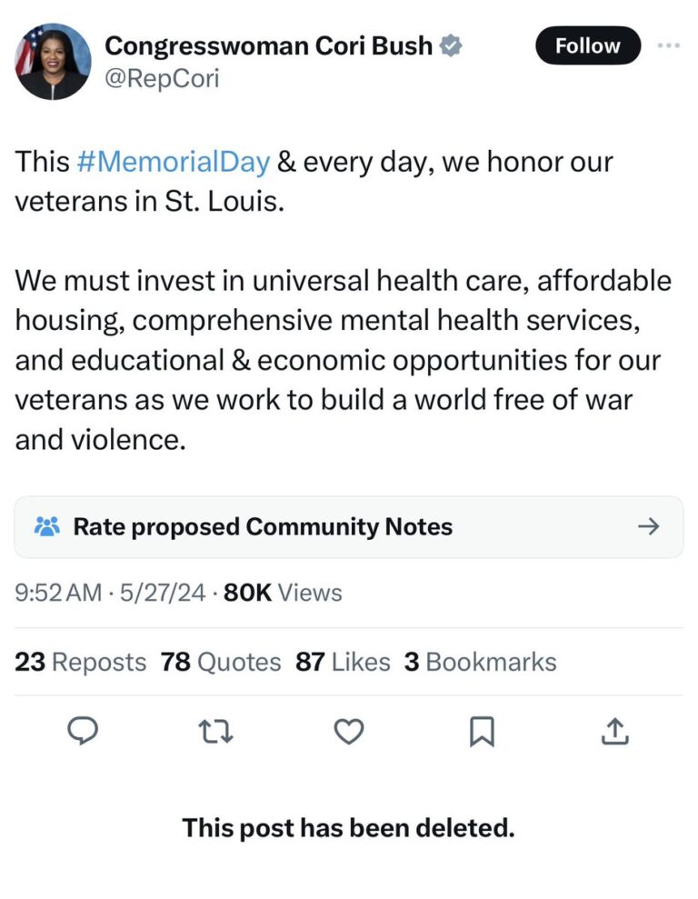 Ilhan Omar, Cori Bush Blasted for Memorial Day Tweets
