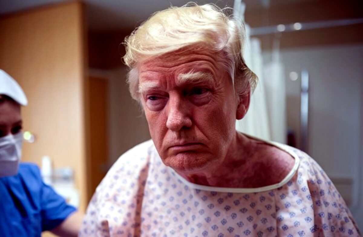 Drudge Posts AI Of Ranting Hospitalized Trump Amid MSG Flap