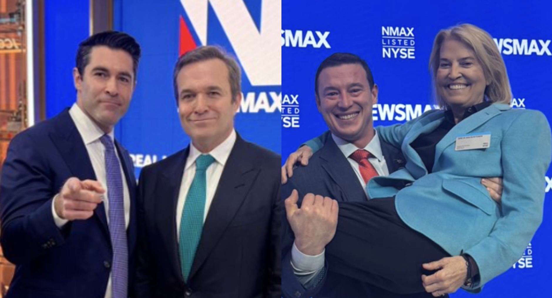 Newsmax CEO Rings Opening Bell Ahead of Market Wipeout