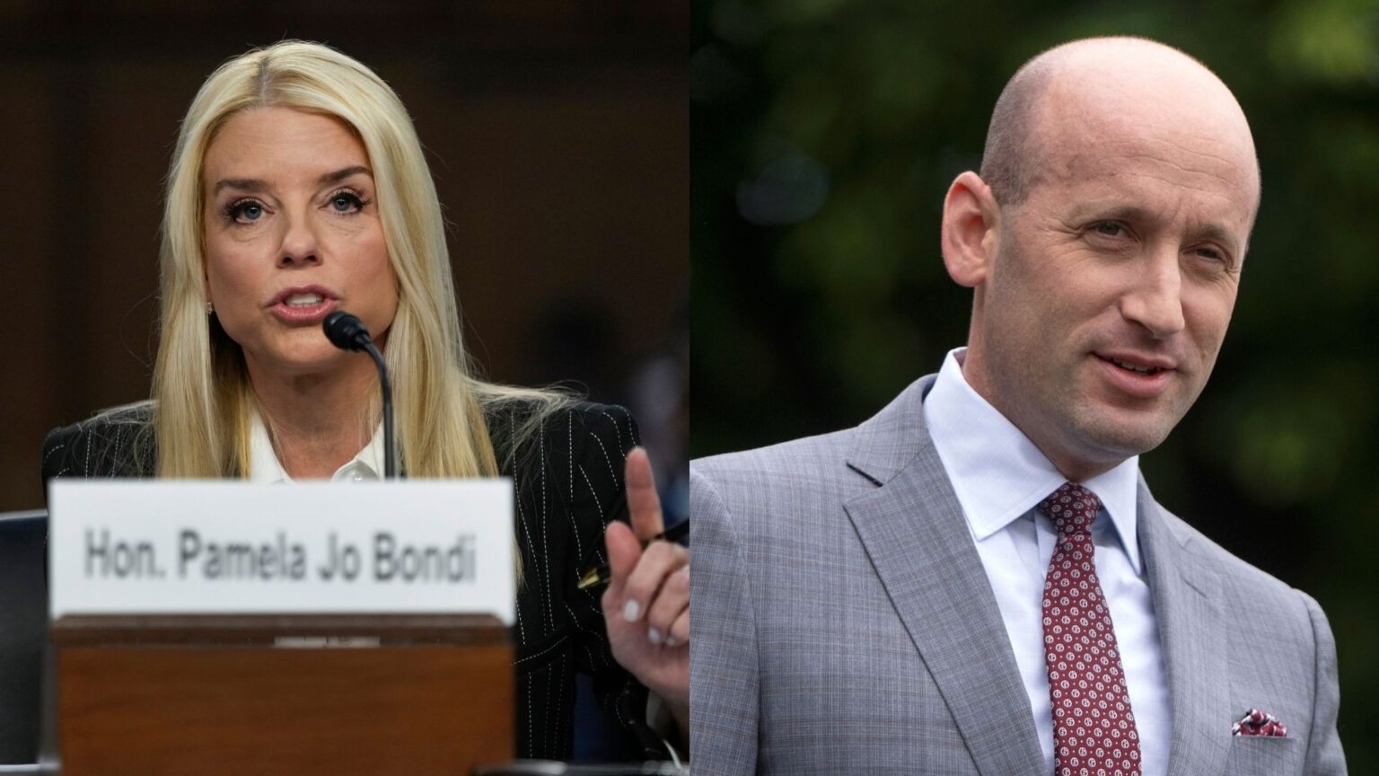 Stephen Miller Running Show at Pam Bondi's DOJ: Report