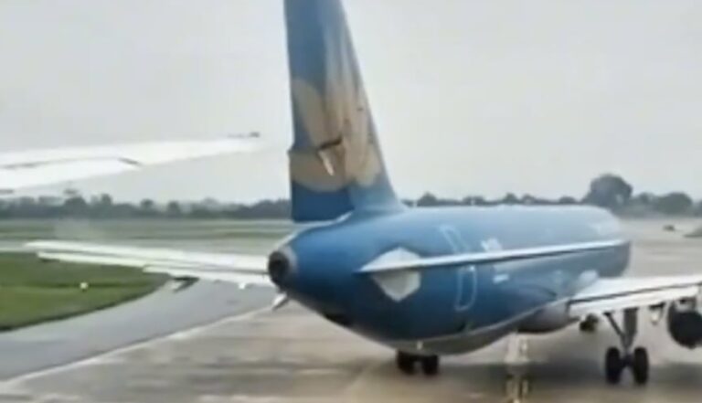 WATCH: Passenger Planes Collide at Vietnamese Airport
