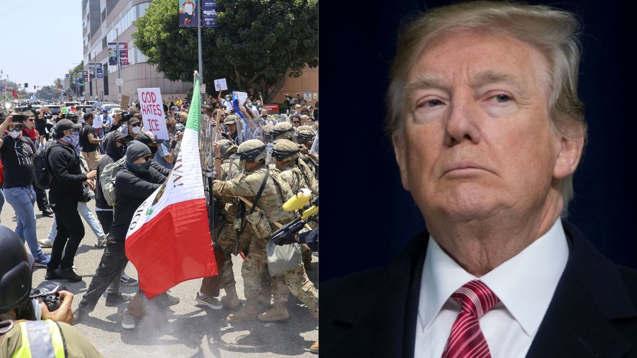 Trump Accused of Hypocrisy for Comments on LA Protesters