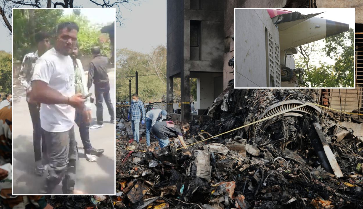 Shocking Footage Shows 'Lone Survivor' of Air India Crash