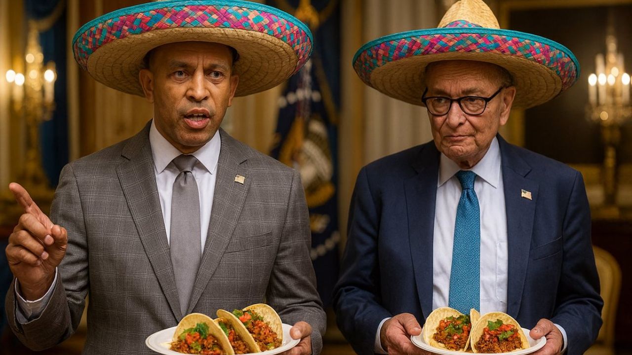 WH Mocks Jeffries and Schumer With New Sombrero Meme