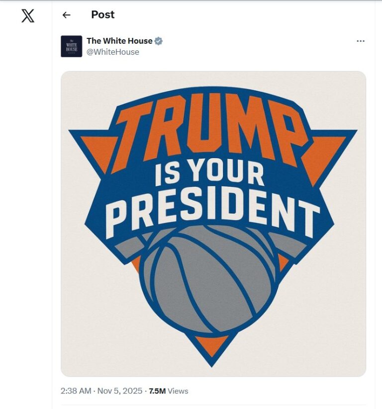 Trump White House Deletes Tweet Taunting Zohran Mamdani