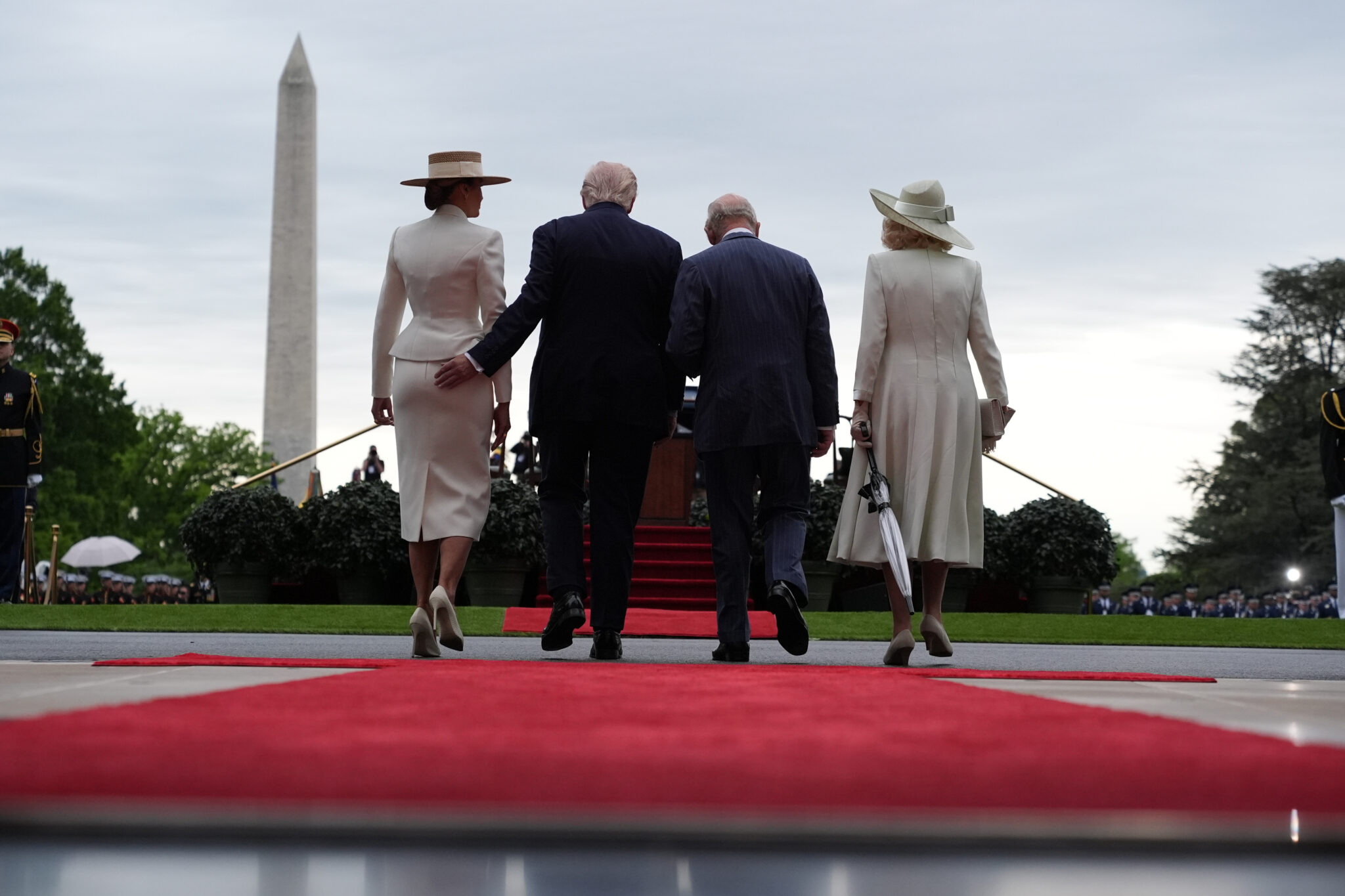 Drudge Report Torches Trump for Handsy Moment with Melania