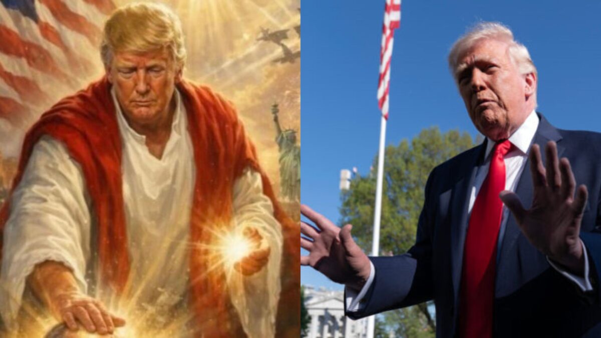 Trump Denies Deleting Jesus Post Because of Riley Gaines