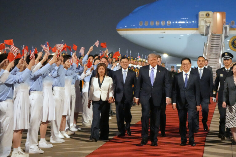 Trump Basks in Attention as Chinese Children Wave Flags